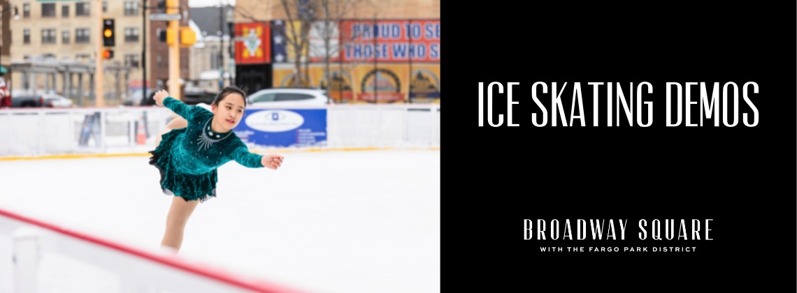 Watch Ice Skating Demos at Broadway Square | Fargo Parks