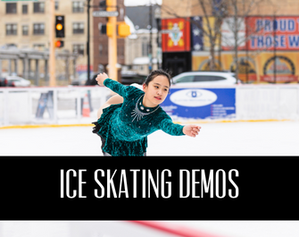 Watch Ice Skating Demos at Broadway Square | Fargo Parks