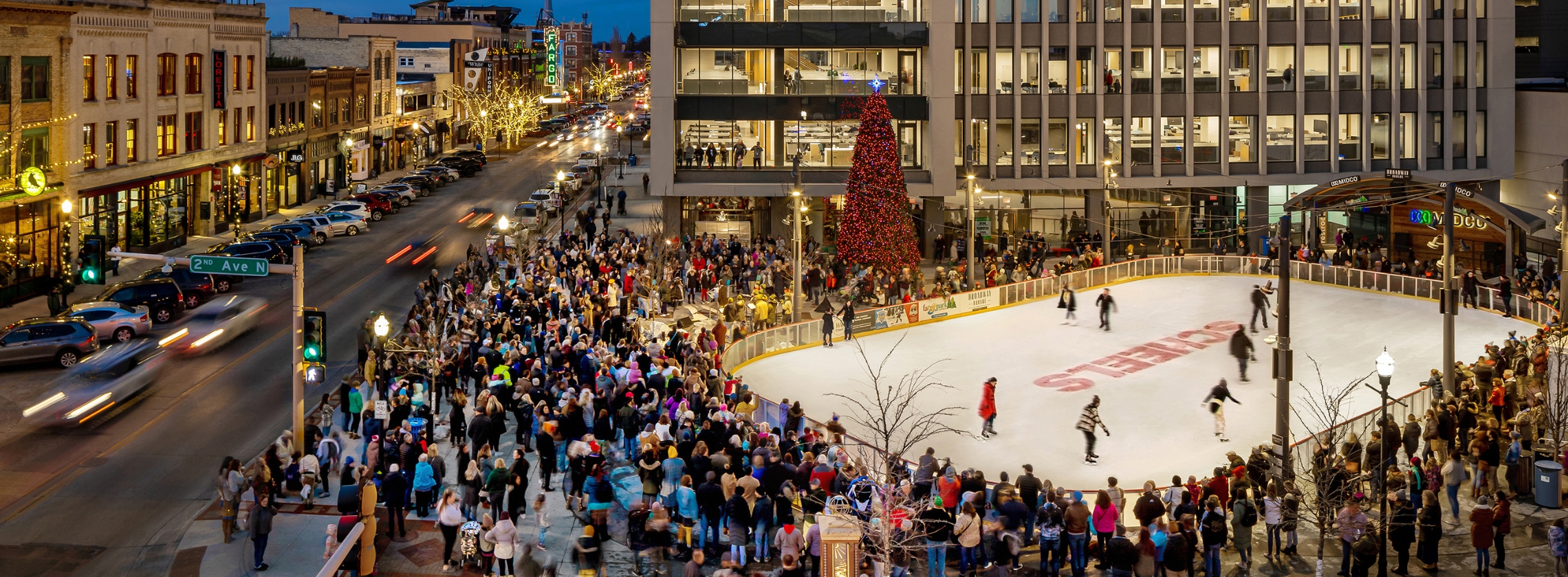 Holiday Tree Lighting at Broadway Square | Fargo Parks