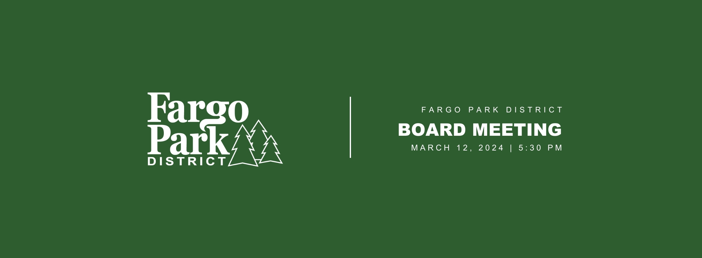 Park Board Meeting - March Agenda 2024 | Fargo Parks