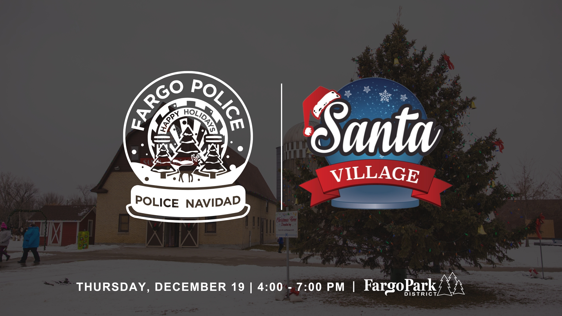 Police Night at Santa Village | Fargo Parks